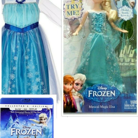 Costumes | Disney Frozen Musical Elsa Light Doll Costume Dress 46x ...